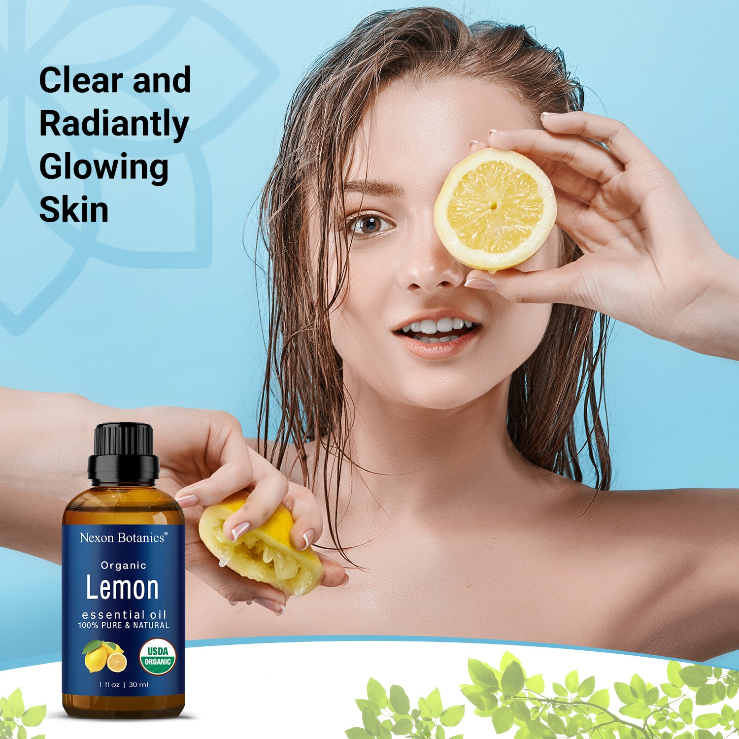 USDA Certified Organic Lemon Essential Oil | Nexon Botanics
