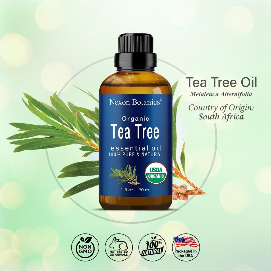 100% Pure Certified Organic Tea Tree Essential Oil